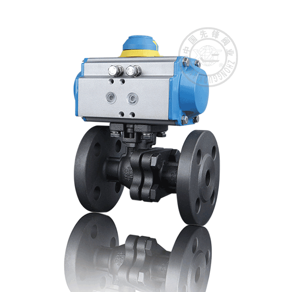 Q641H-16C 气动法兰浮动球直通流道硬密封铸钢（WCB）球阀-产品展示-上海先锋阀门制造有限公司